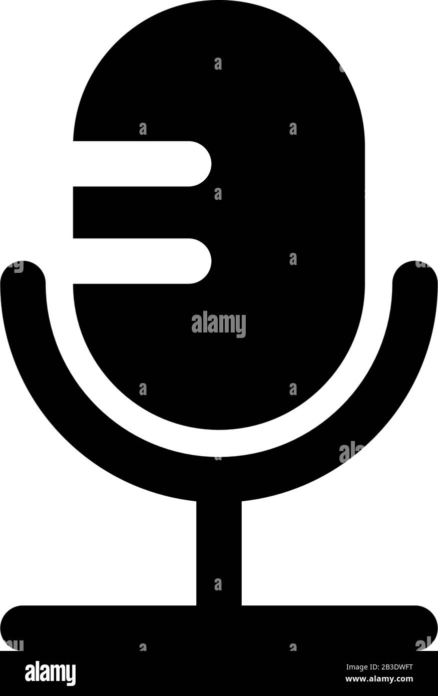 Icon mic Stock Vector Images - Alamy