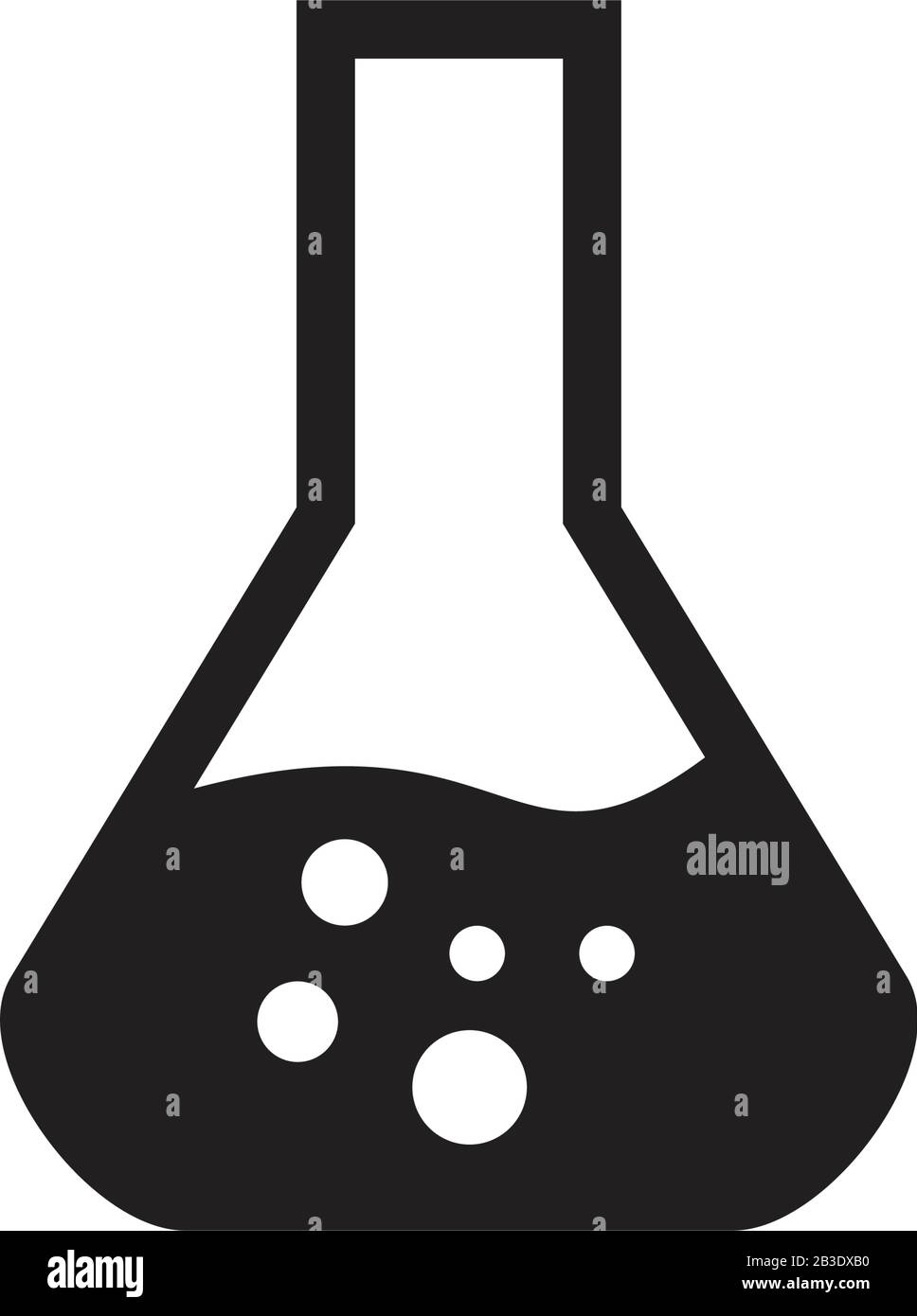 laboratory glass icon template black color editable. laboratory glass ...