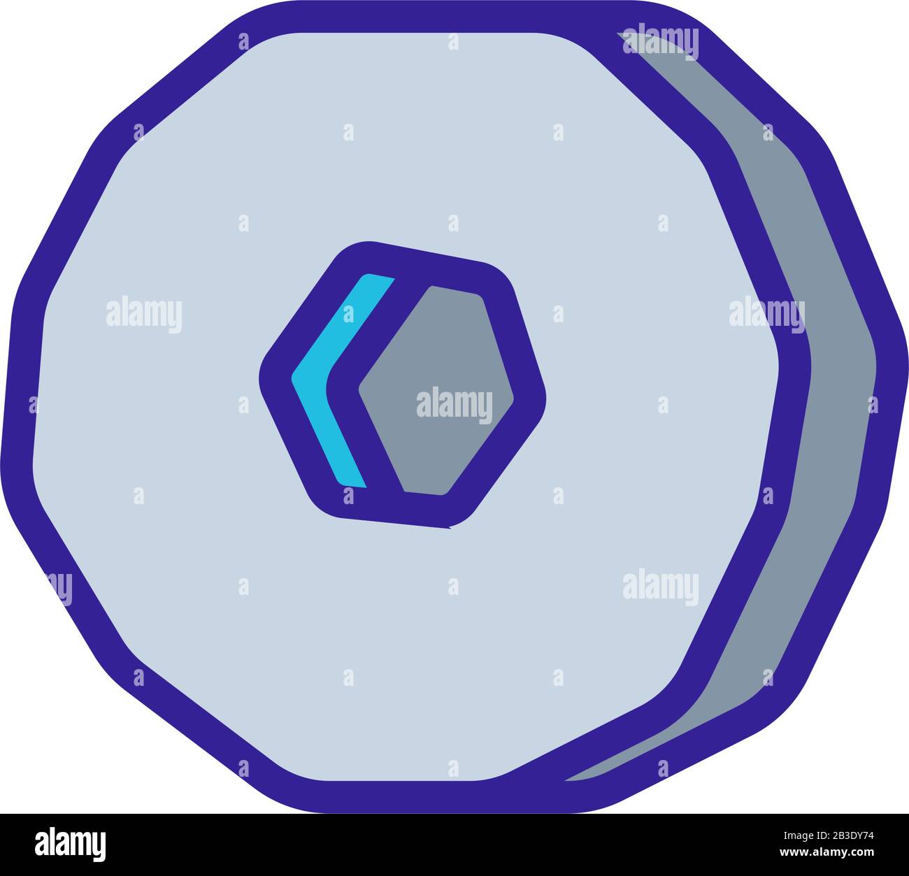 millstone icon vector. Isolated contour symbol illustration Stock ...