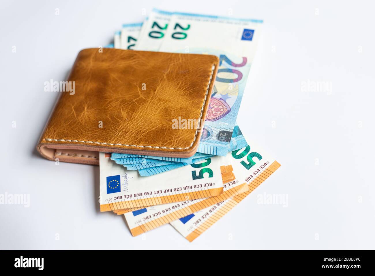 Leather bifold wallet euro hi-res stock photography and images - Alamy