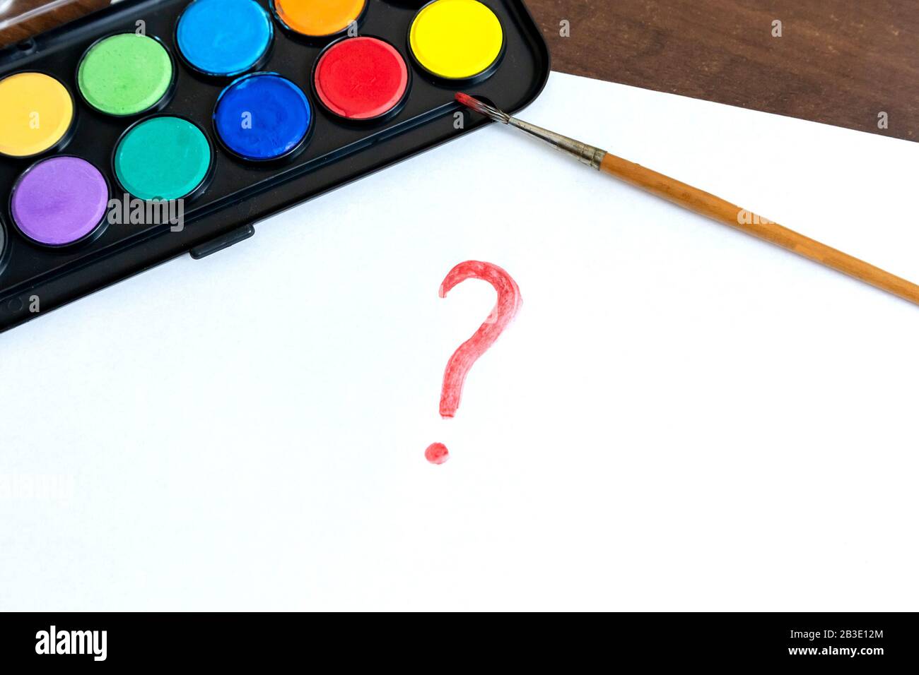 Handwritten question mark brush hi-res stock photography and images - Alamy