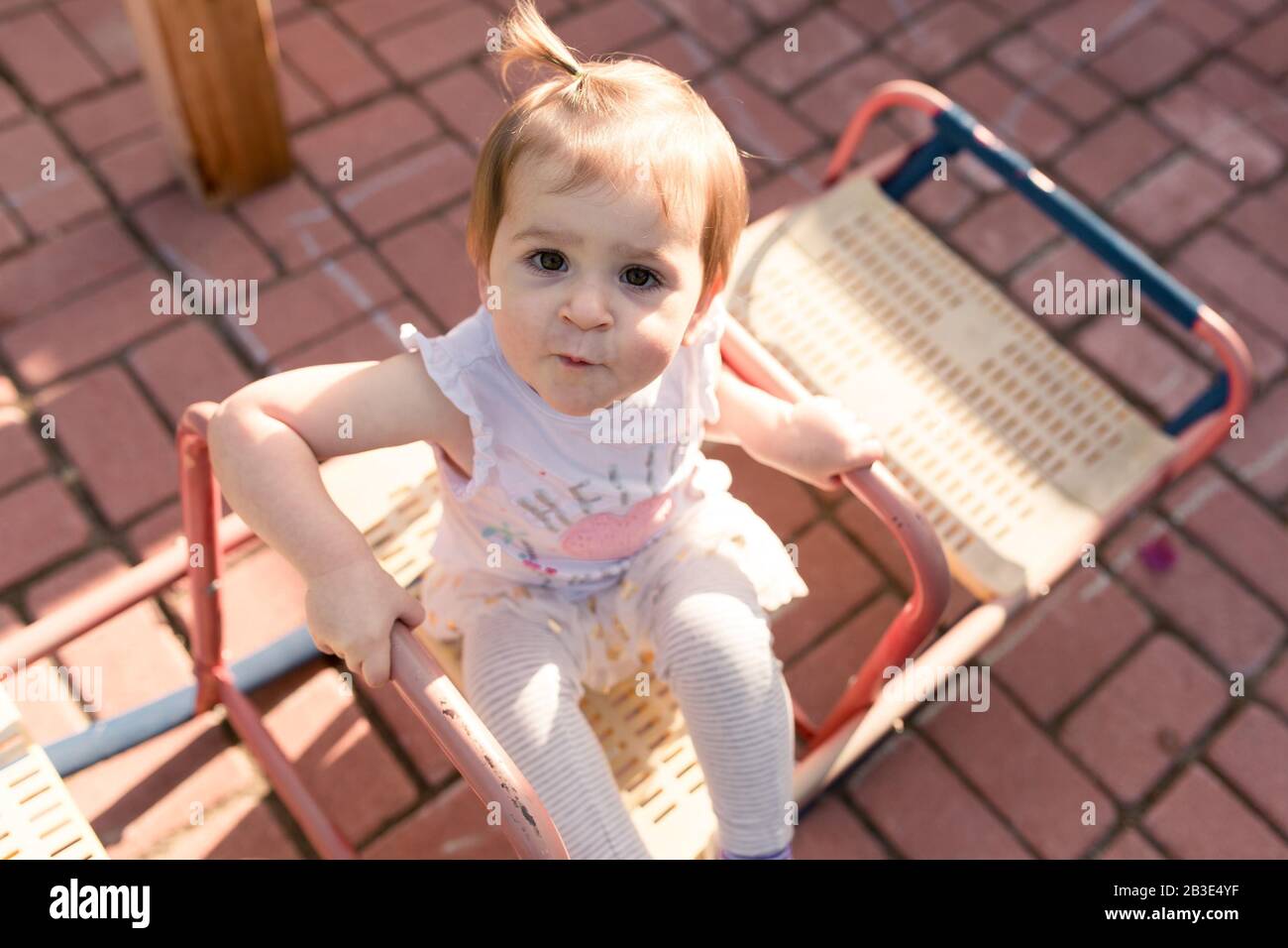Toddler exploring summer hi-res stock photography and images - Alamy