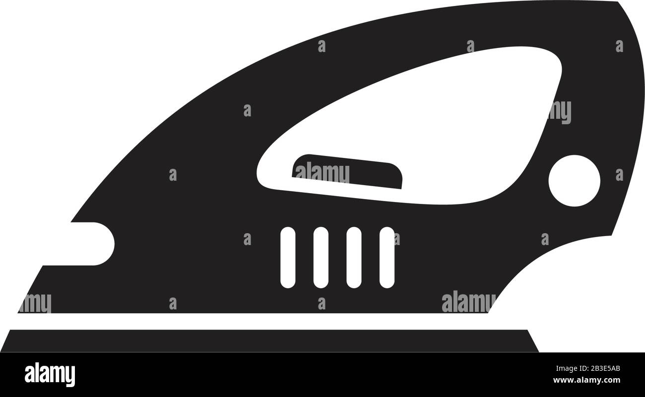 iron icon template black color editable. iron icon symbol Flat vector ...