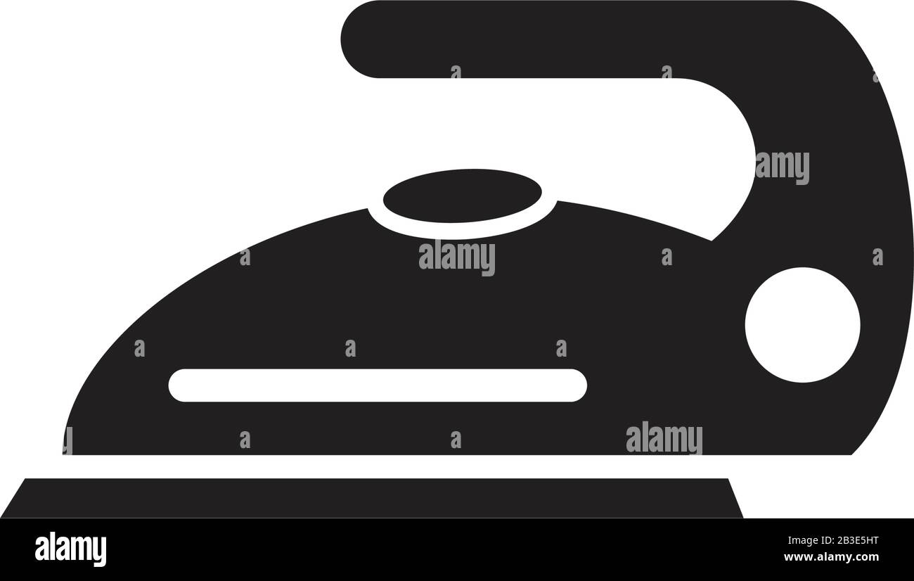 iron icon template black color editable. iron icon symbol Flat vector ...