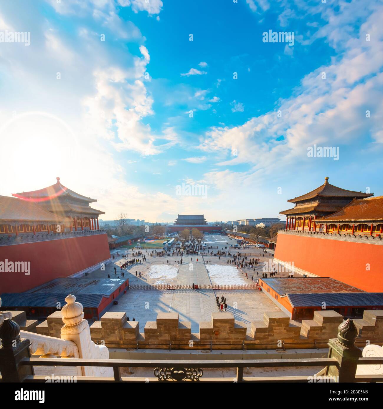 Beijing, China - Jan 9 2020: Wumen (Meridian Gate) of the Forbidden ...