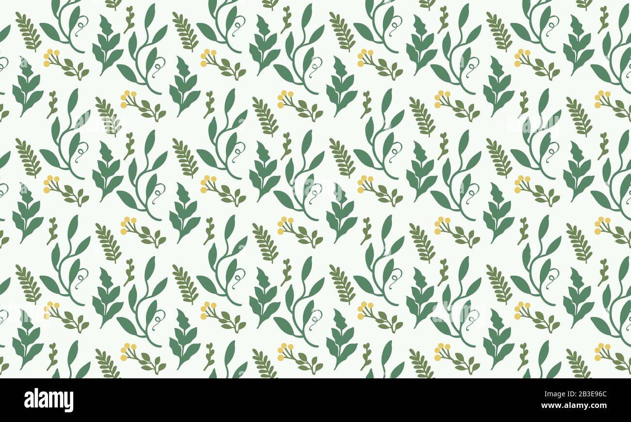 Elegant Botanical leaf pattern background, with modern flower design ...
