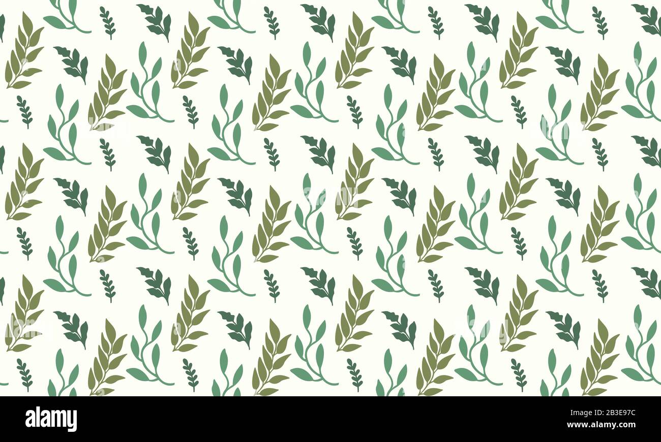 Elegant Botanical leaf pattern background, with modern flower design ...