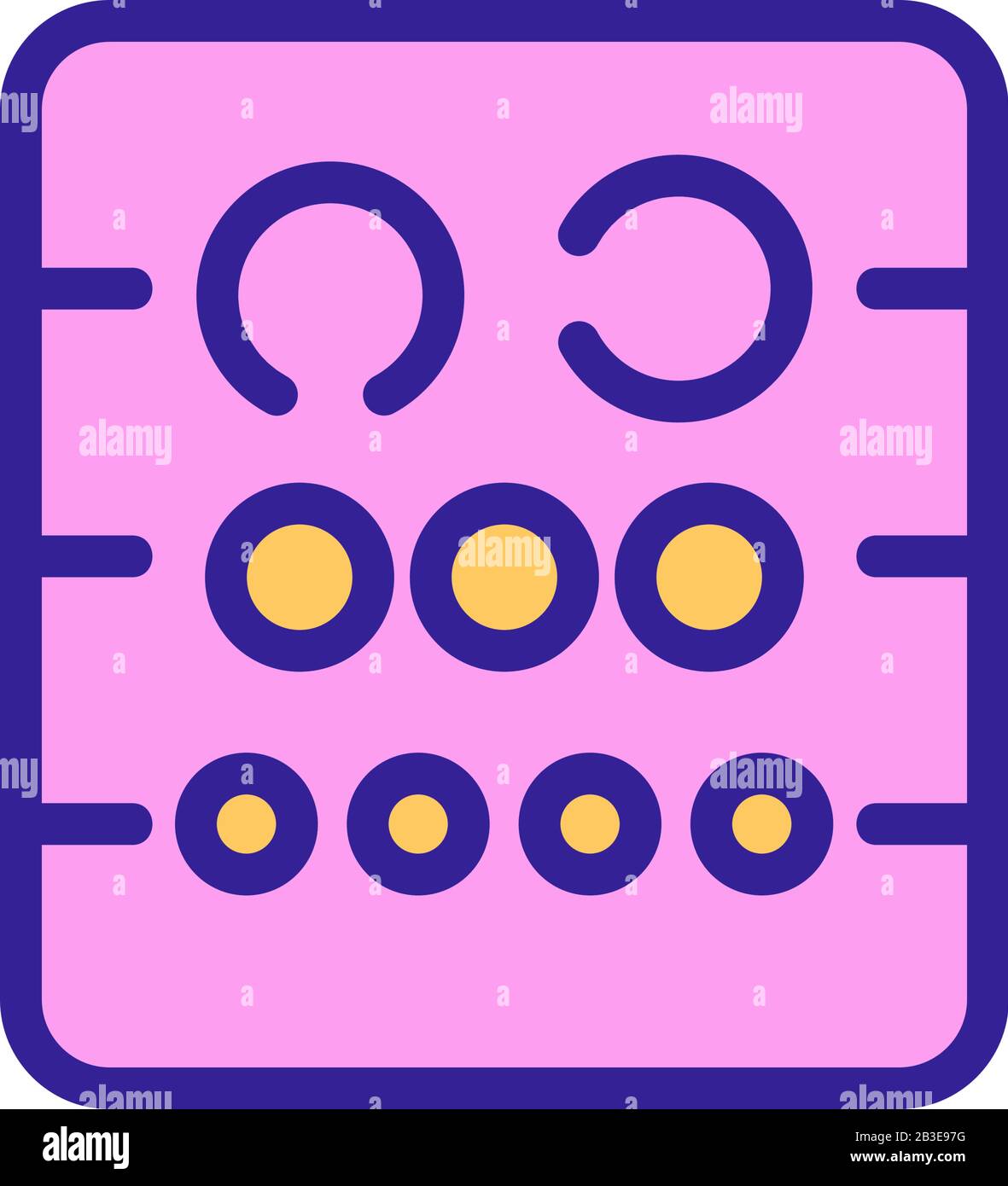 Table check view icon vector. Isolated contour symbol illustration ...