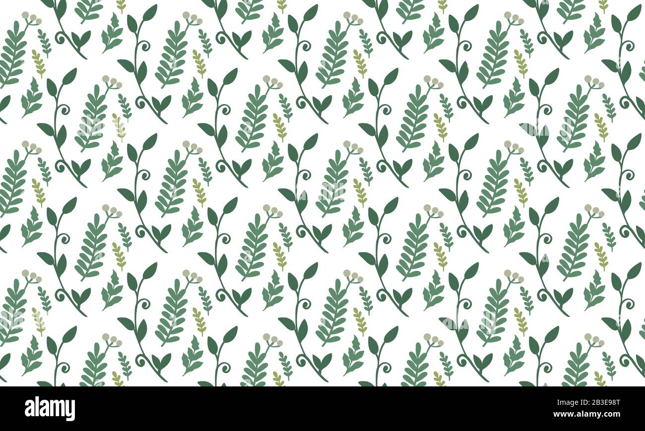 Elegant Botanical leaf pattern background, with modern flower design ...