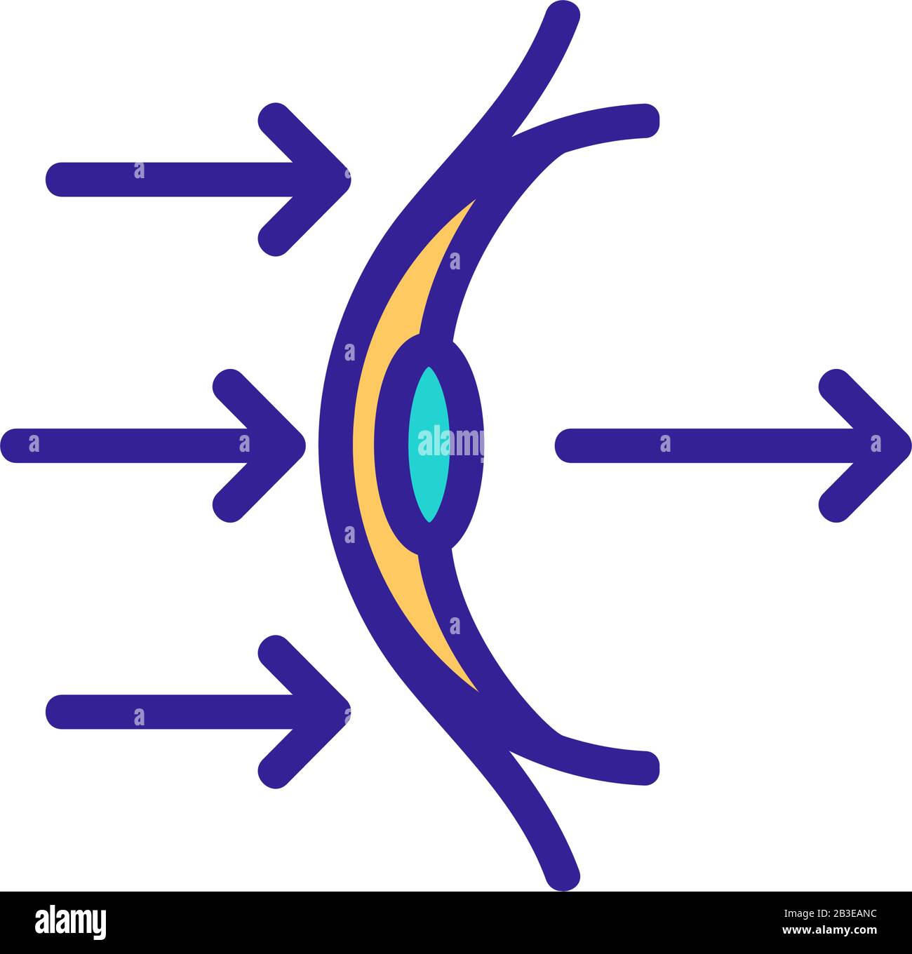 vision icon vector. Isolated contour symbol illustration Stock Vector ...