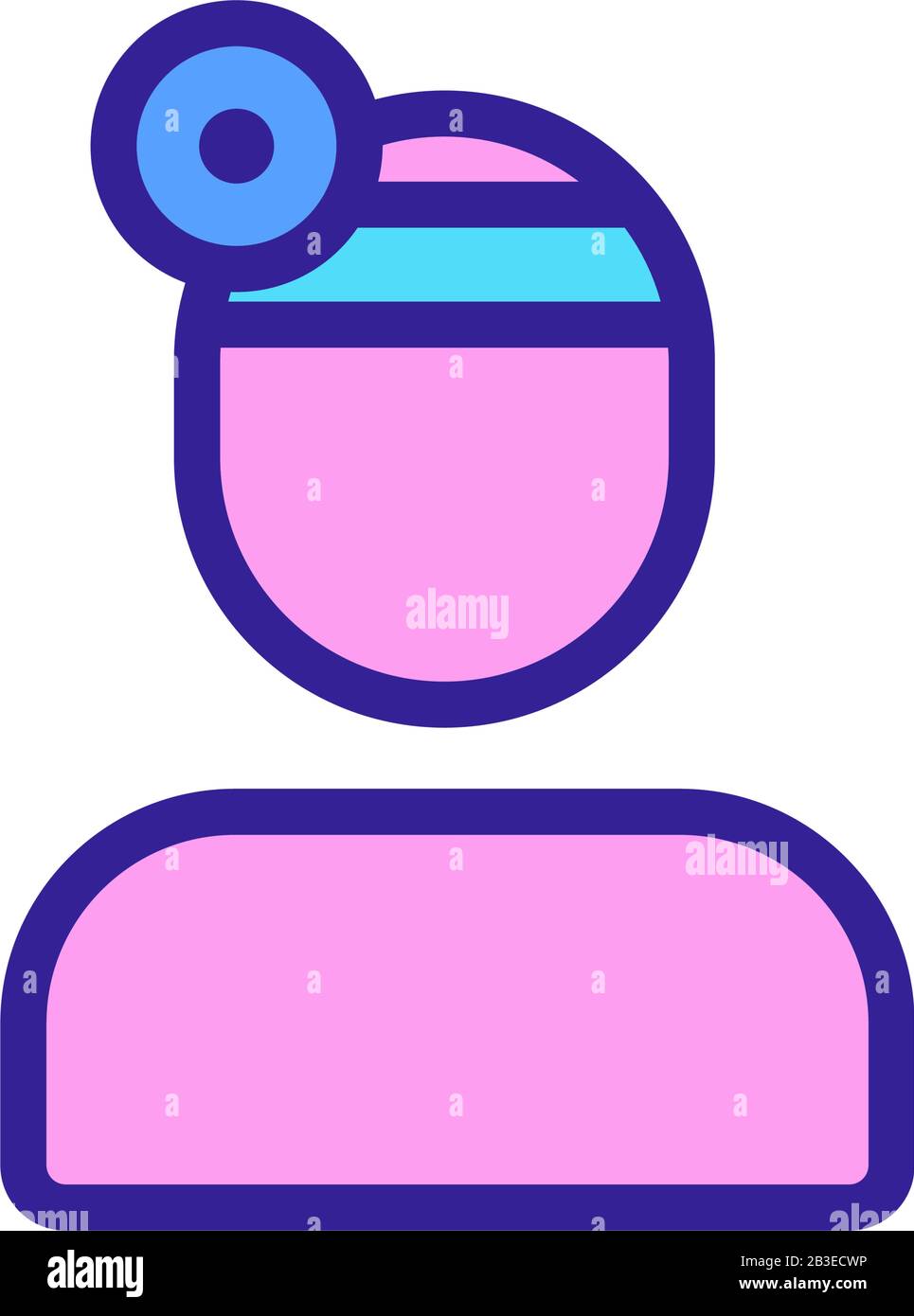 optometrist icon vector. Isolated contour symbol illustration Stock ...