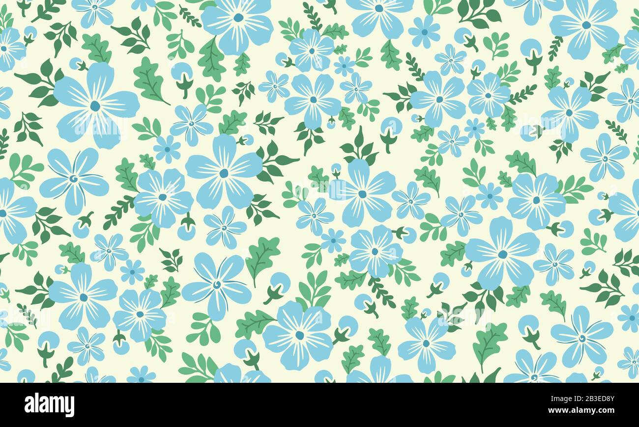 Beautiful pink flower pattern background for Botanical, with leaf and ...