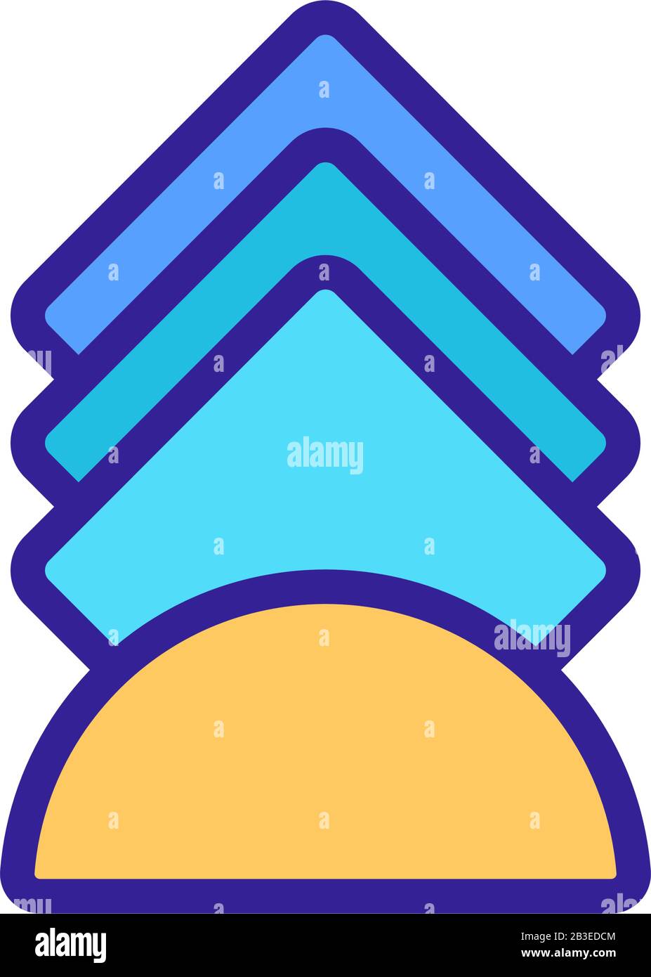 paper napkin vector icon. Isolated contour symbol illustration Stock ...