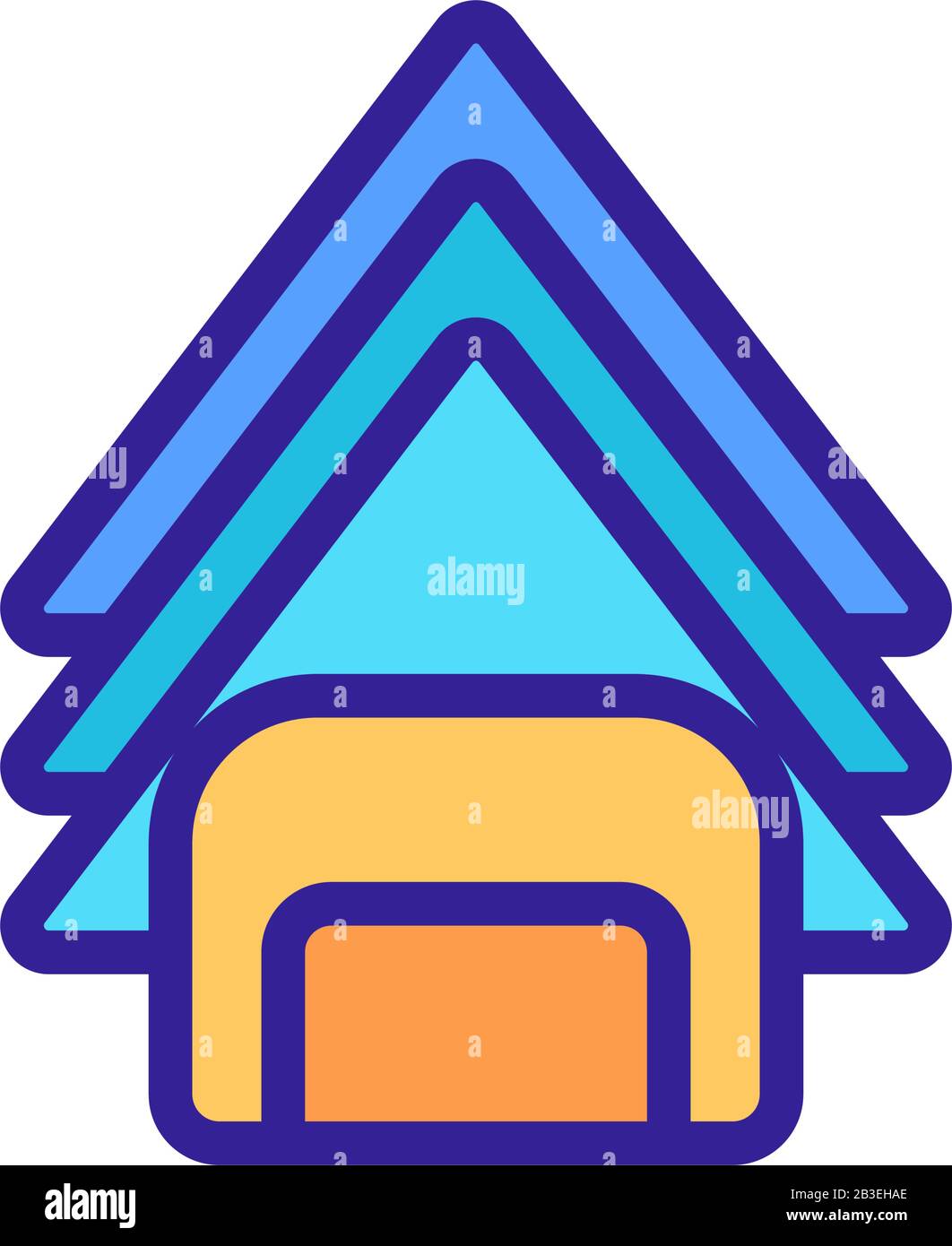 paper napkin vector icon. Isolated contour symbol illustration Stock ...