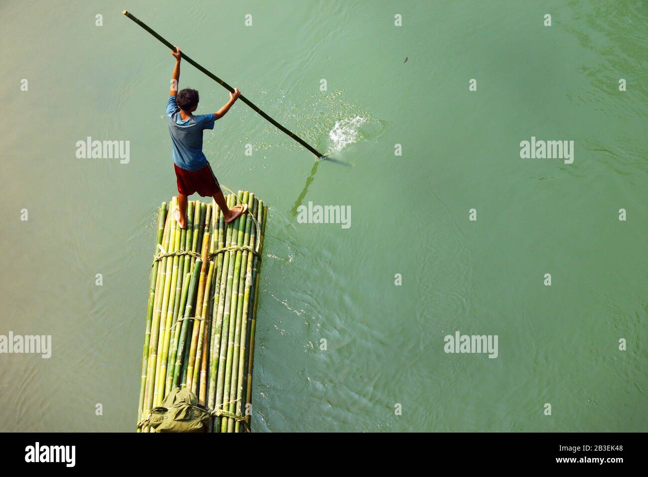Bamboo raft philippines hi-res stock photography and images - Alamy