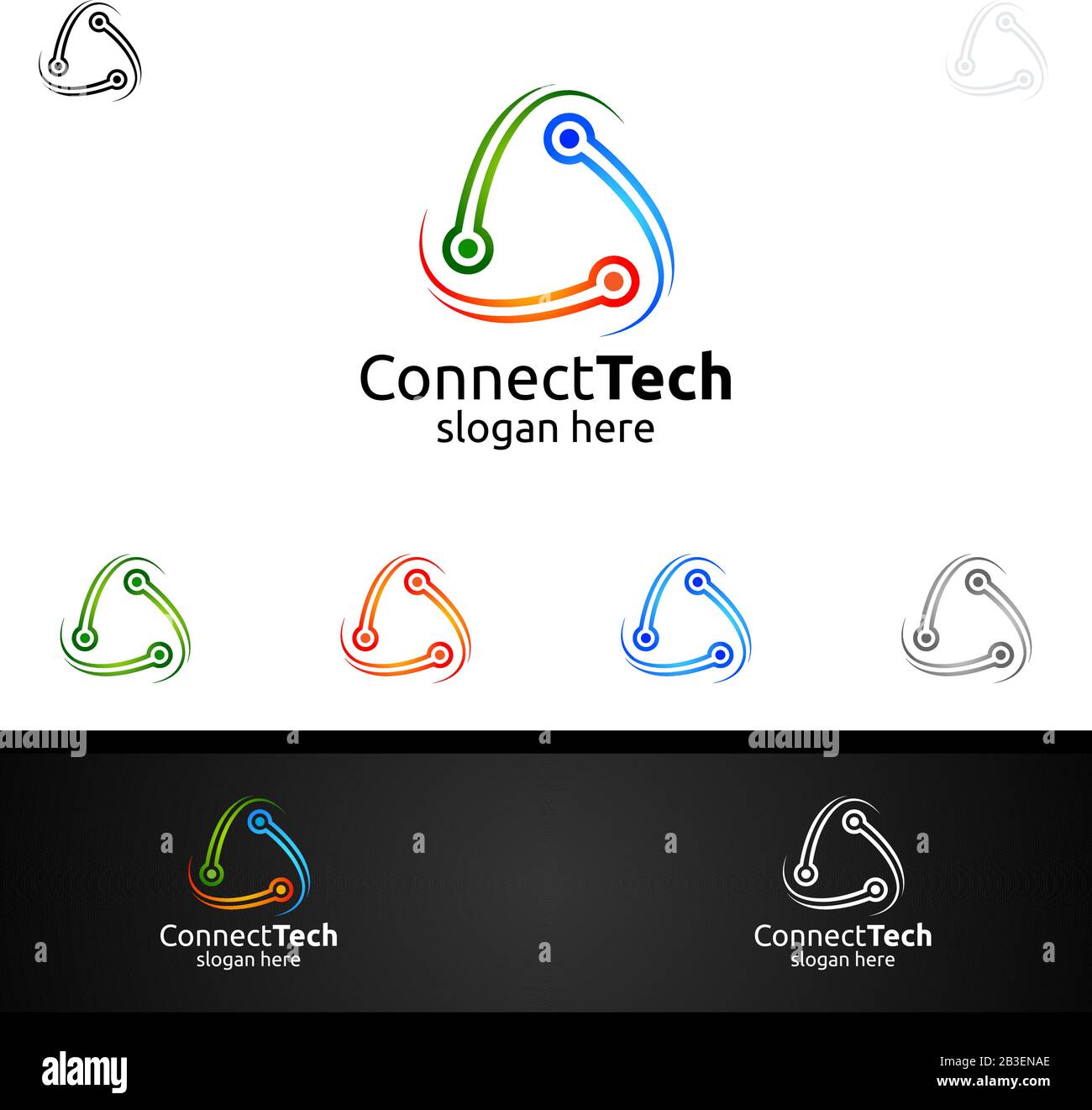 Technology Logo with Wires it and electronic cable, Connection Pixel ...