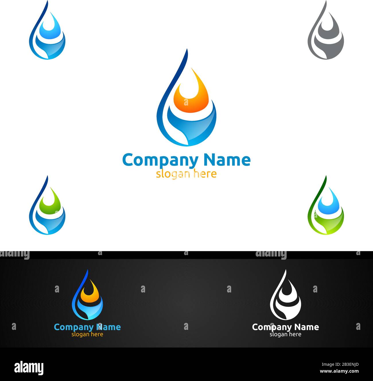 water Drop vector logo design template.Ecology Clean water, filtration ...