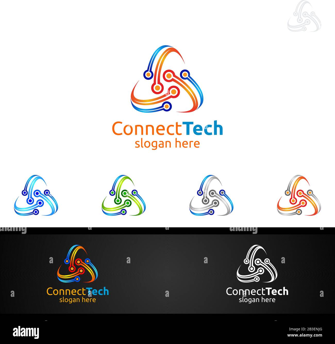 Technology Logo with Wires it and electronic cable, Connection Pixel ...