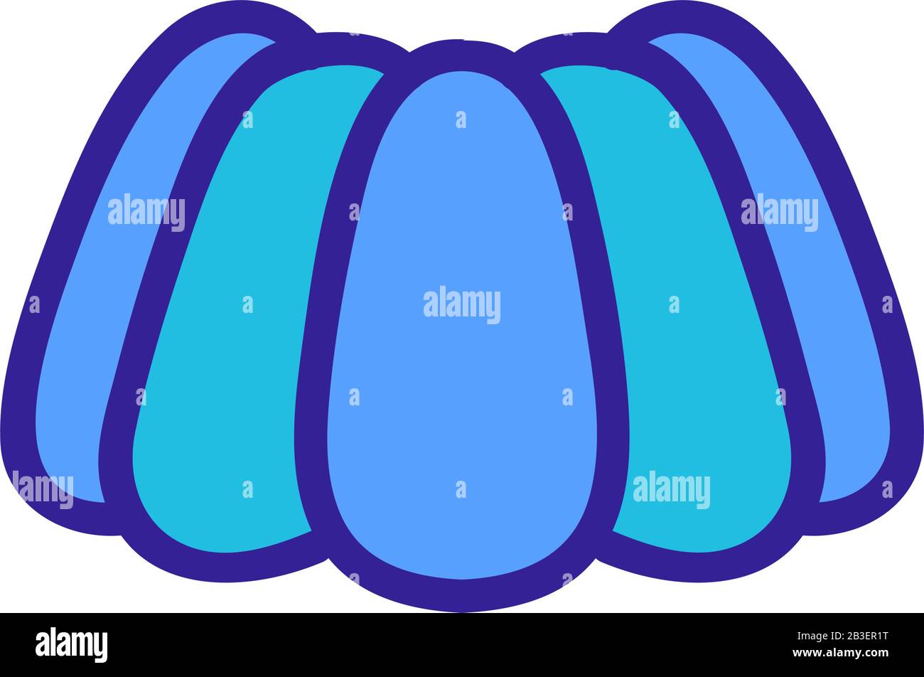 Jelly vector icon. Isolated contour symbol illustration Stock Vector ...