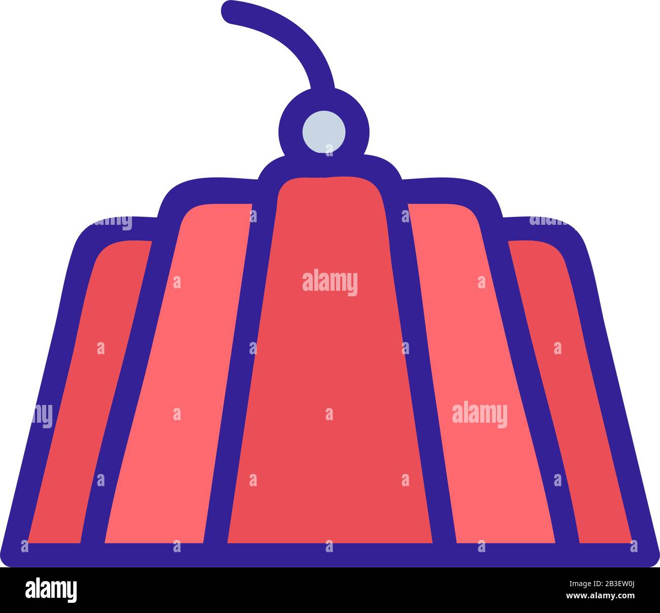 Jelly vector icon. Isolated contour symbol illustration Stock Vector ...
