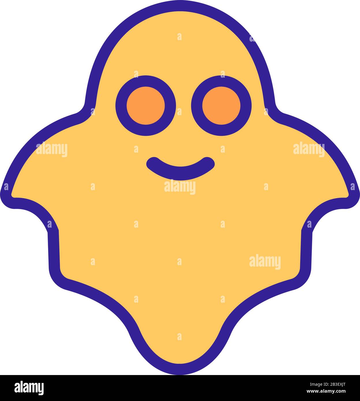 ghost icon vector. Isolated contour symbol illustration Stock Vector ...