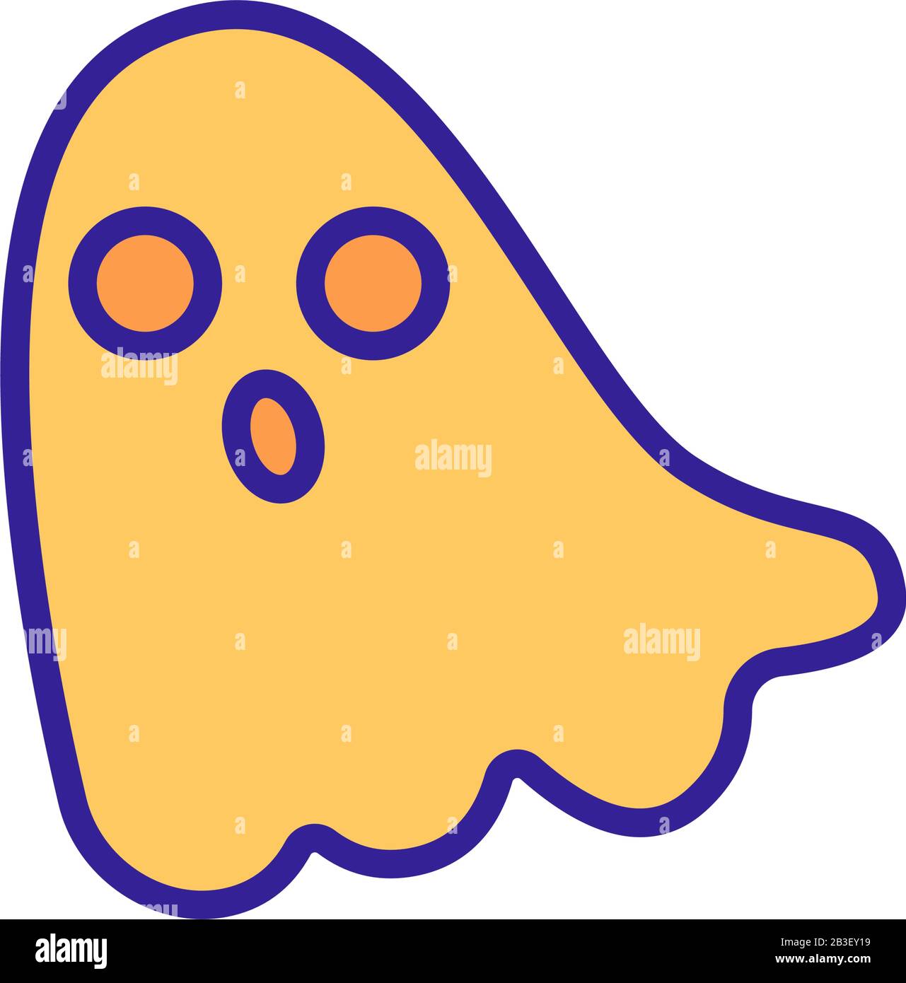 ghost icon vector. Isolated contour symbol illustration Stock Vector ...