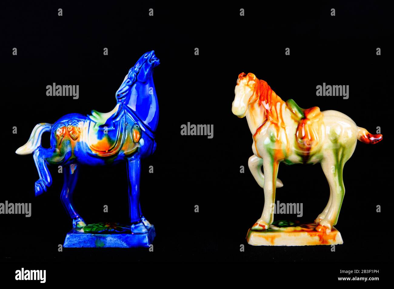 tri-coloured glazed pottery of the Tang Dynasty。Tang sancai glaze ...