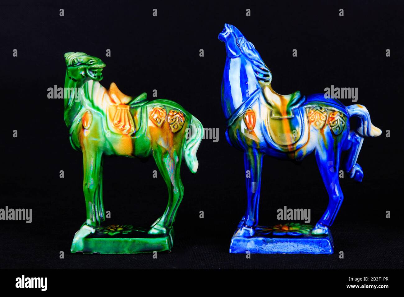 tri-coloured glazed pottery of the Tang Dynasty。Tang sancai glaze ...
