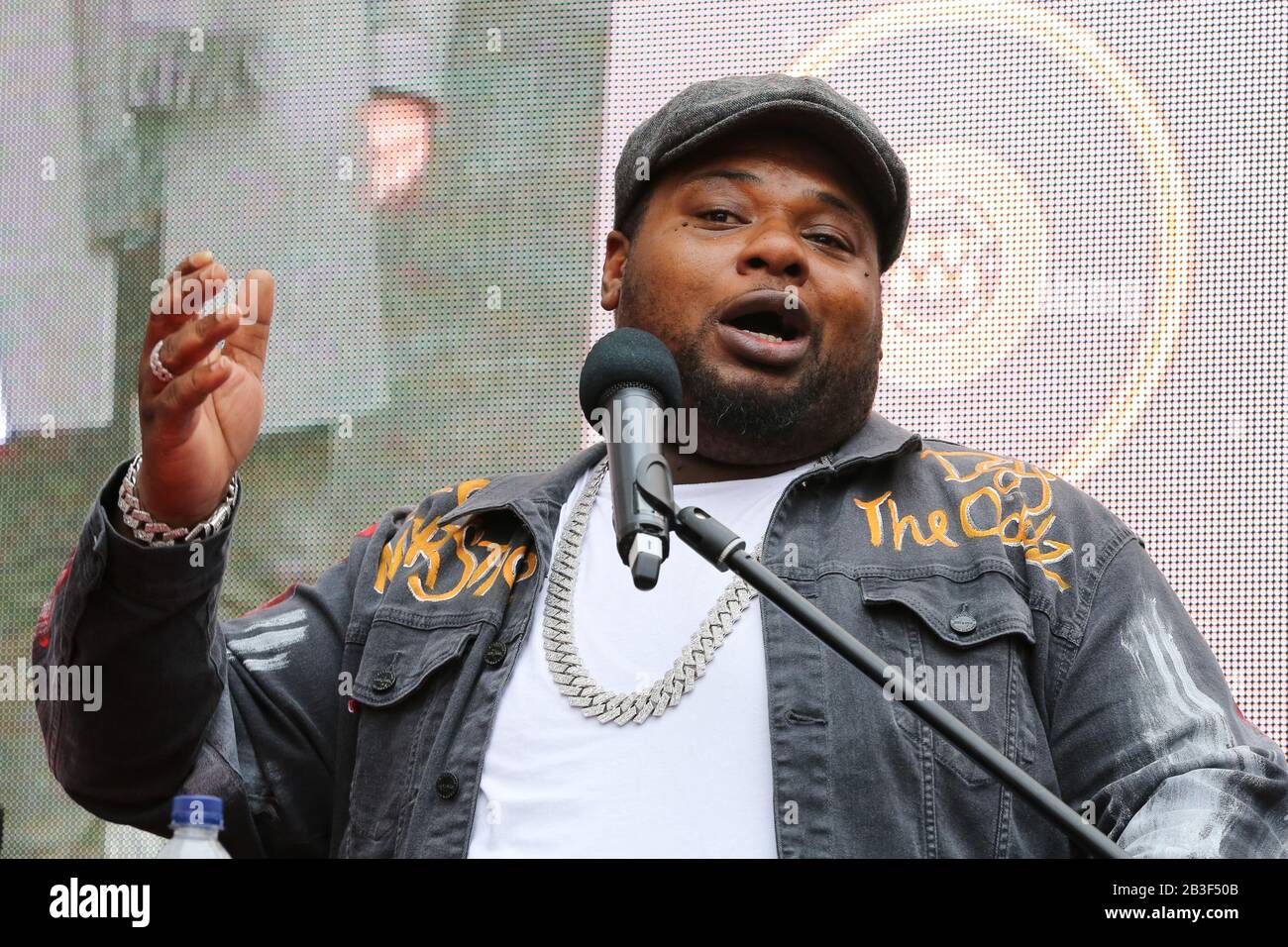 London, UK. 04th Mar, 2020. Rapper, Big Narstie during the unveiling of ...