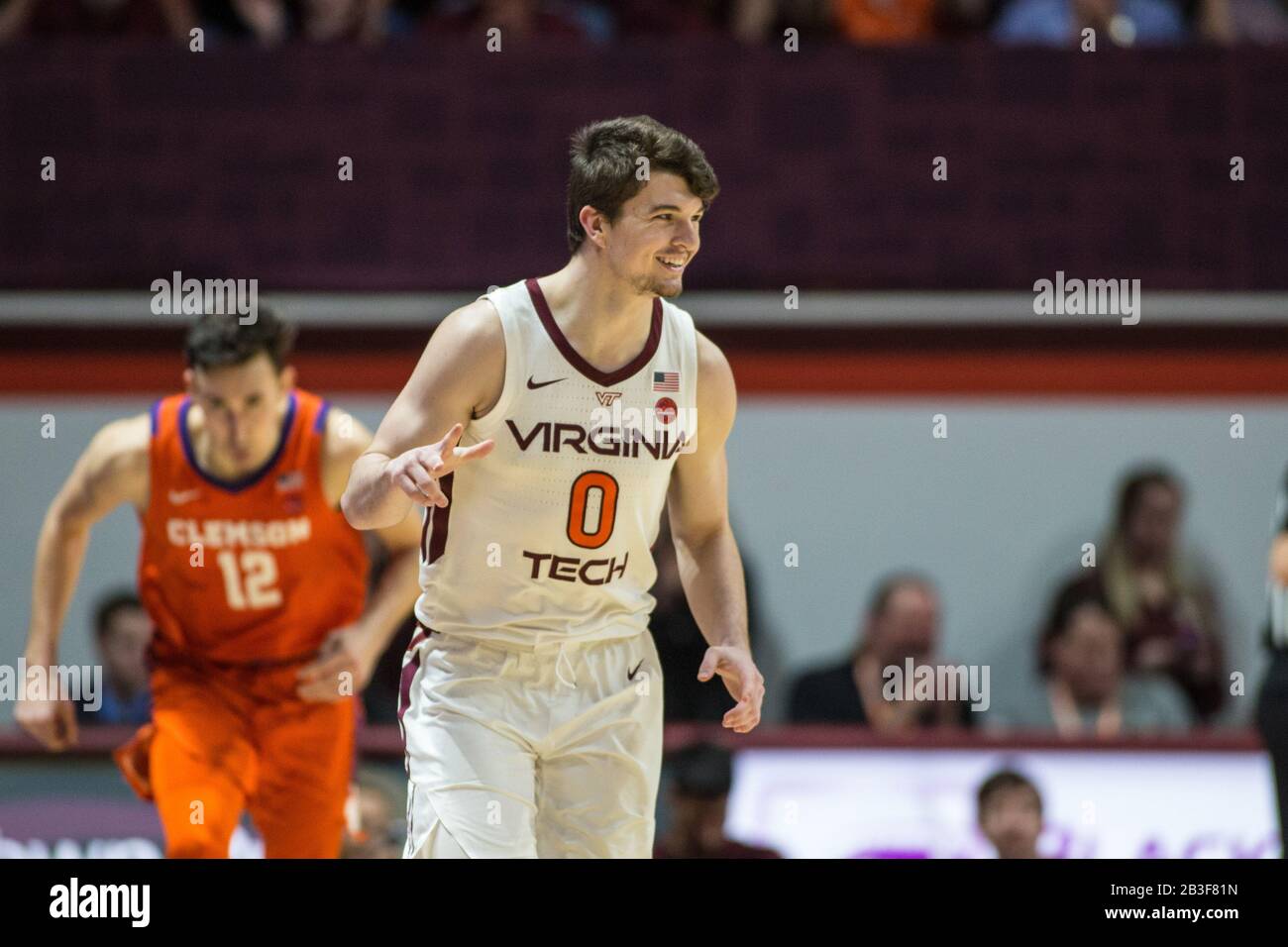 Cassell Coliseum Blacksburg, VA, USA. 4th Jan, 2020. Virginia Tech ...