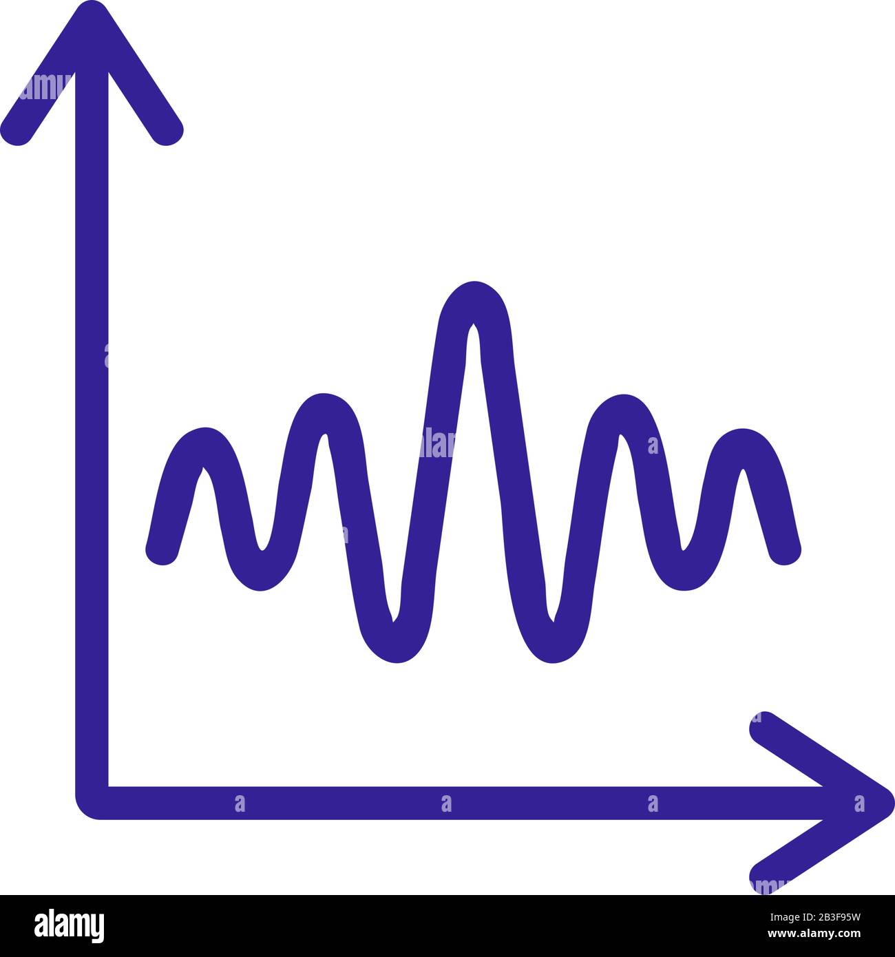 sound wave icon vector. Isolated contour symbol illustration Stock ...