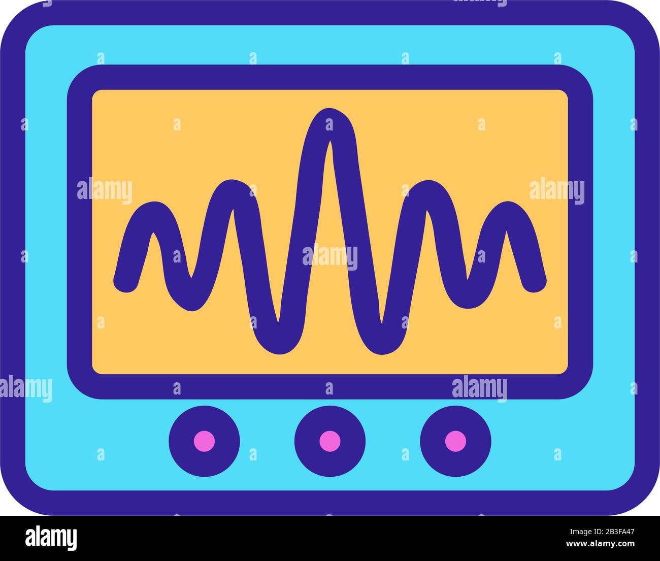 Vibration sound icon vector. Isolated contour symbol illustration Stock ...