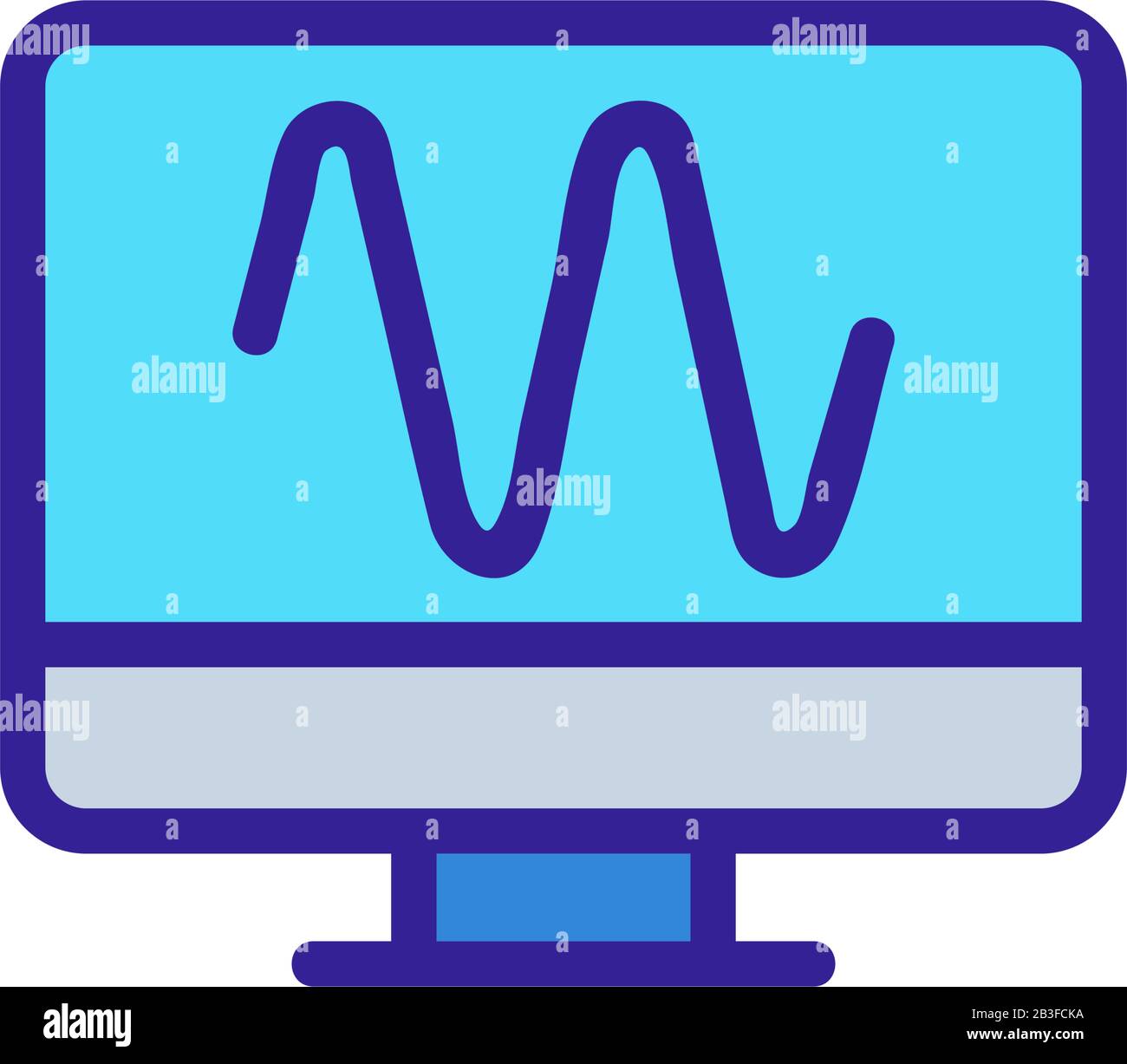 Sound acoustics icon vector. Isolated contour symbol illustration Stock ...