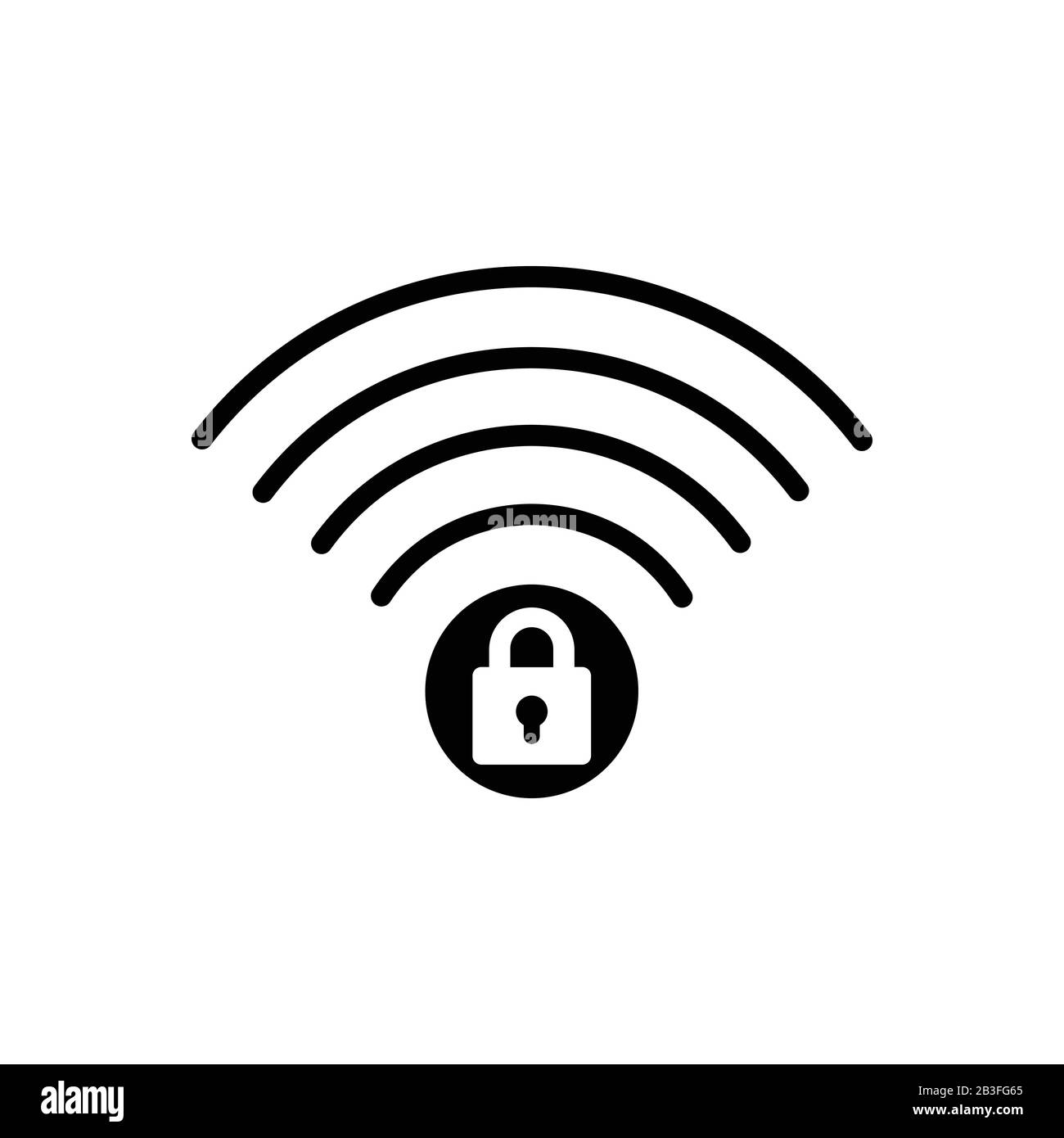 Wifi security icon Stock Vector Image & Art - Alamy