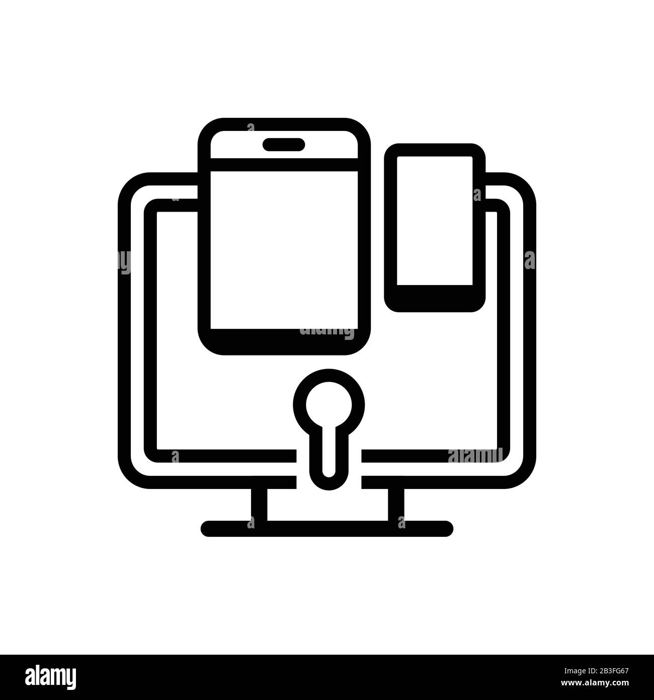 Total security icon Stock Vector Image & Art - Alamy
