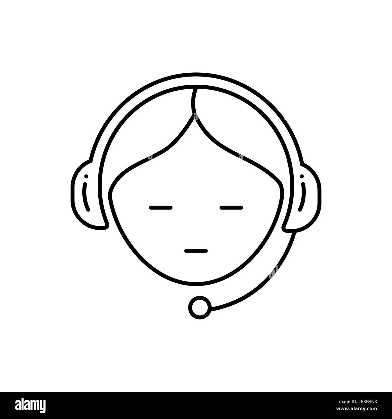 Customer Support Icon Black and White Stock Photos & Images - Alamy