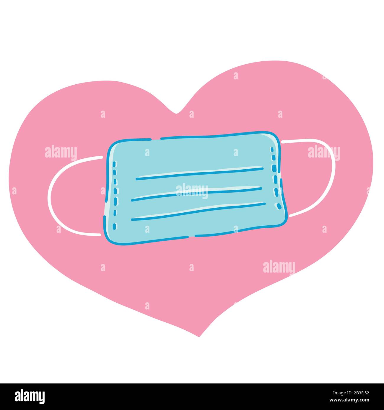 With love mask protect yourself and family Stock Vector Image & Art - Alamy