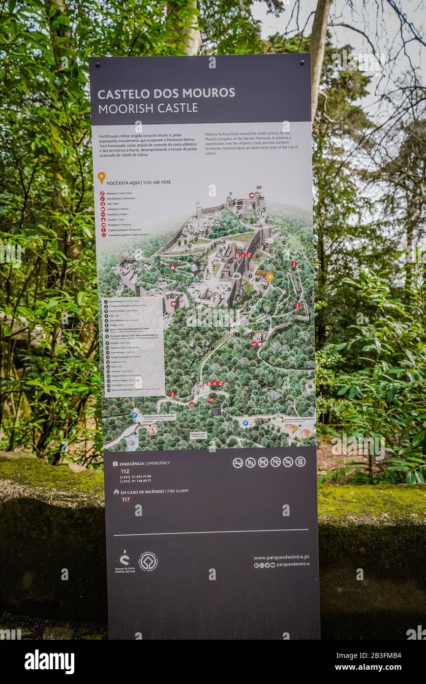 map of moorish castle Stock Photo - Alamy