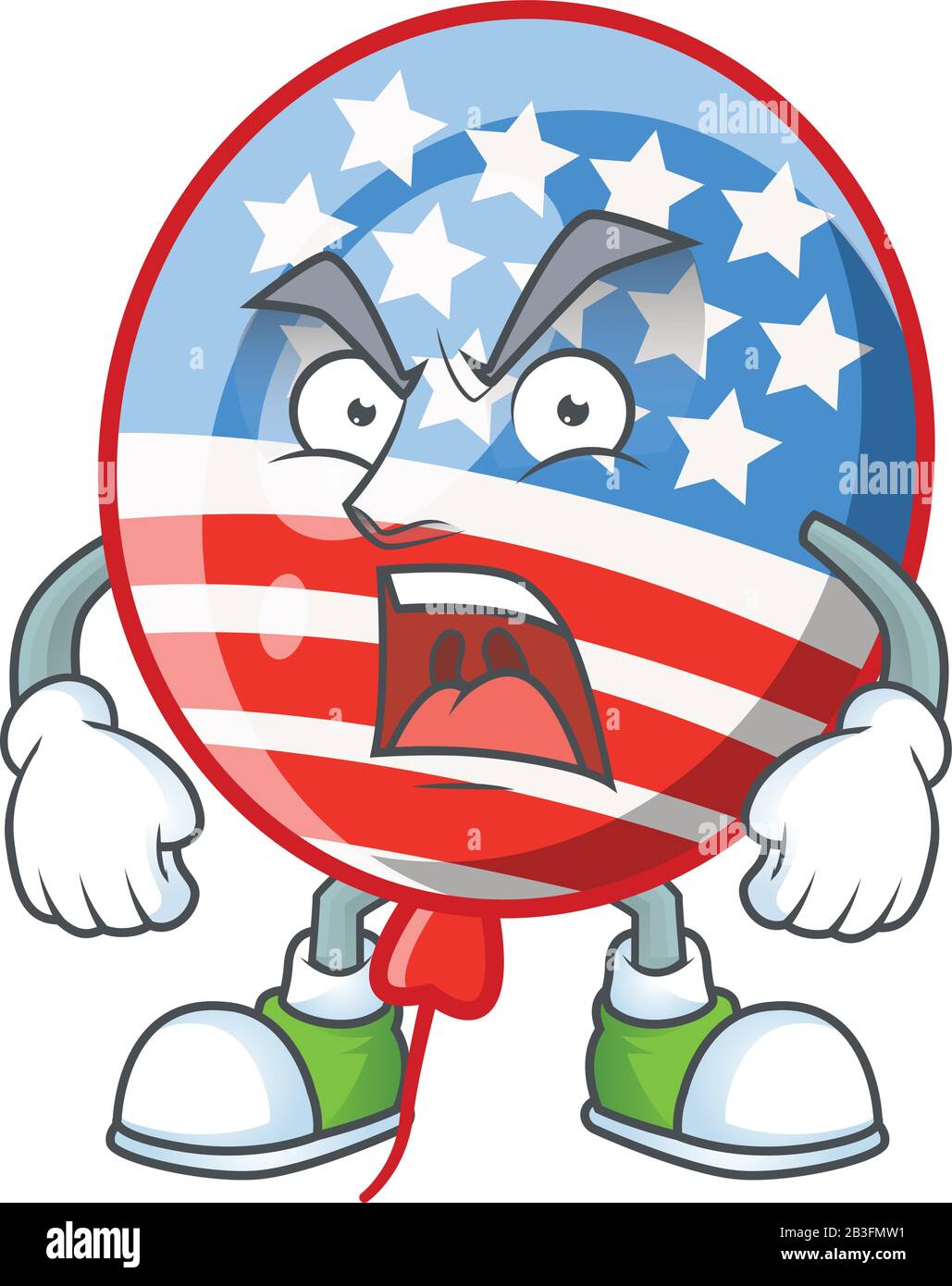 Angry face balloon Stock Vector Images - Alamy