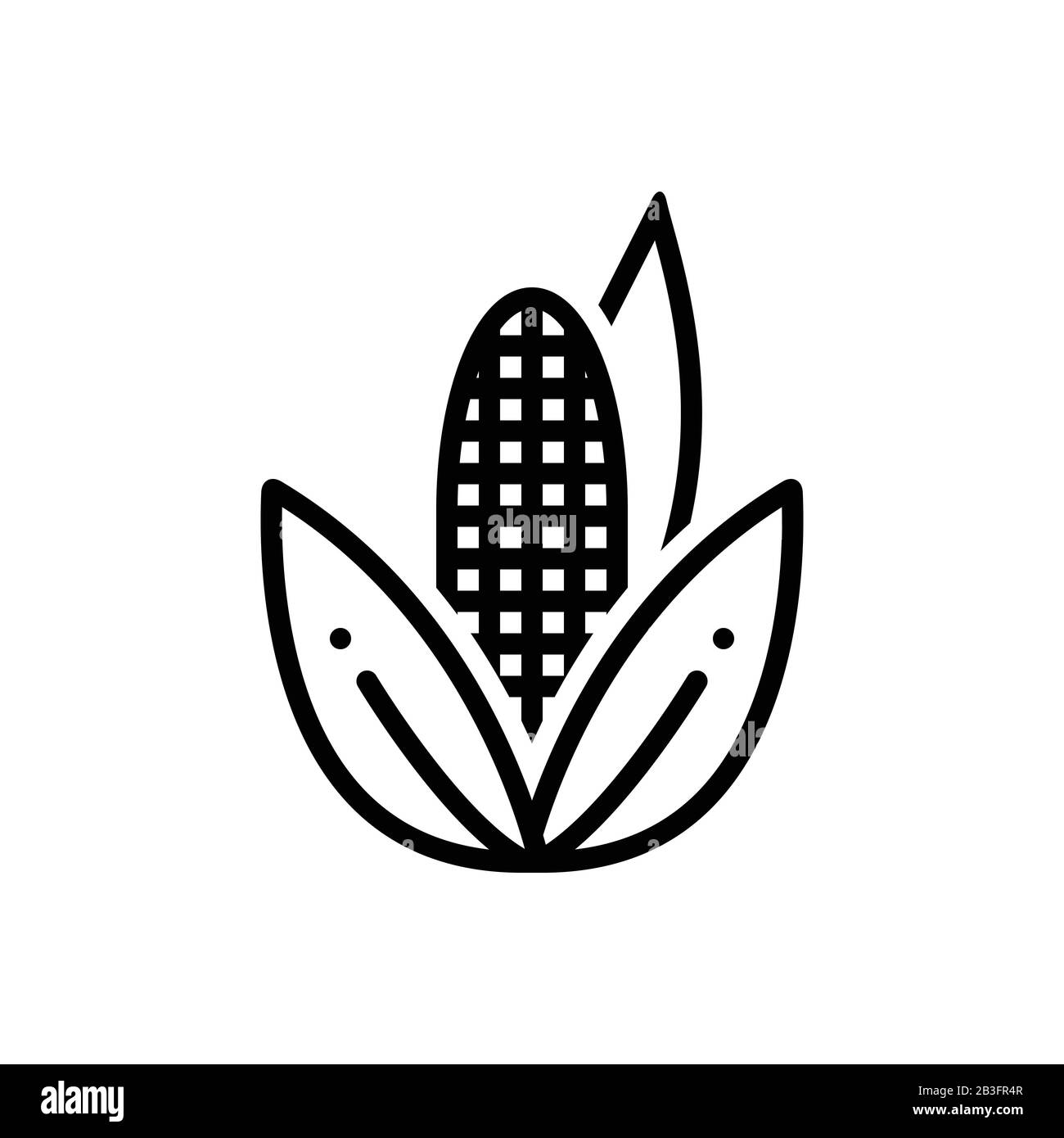 Corn icon Stock Vector Images - Alamy