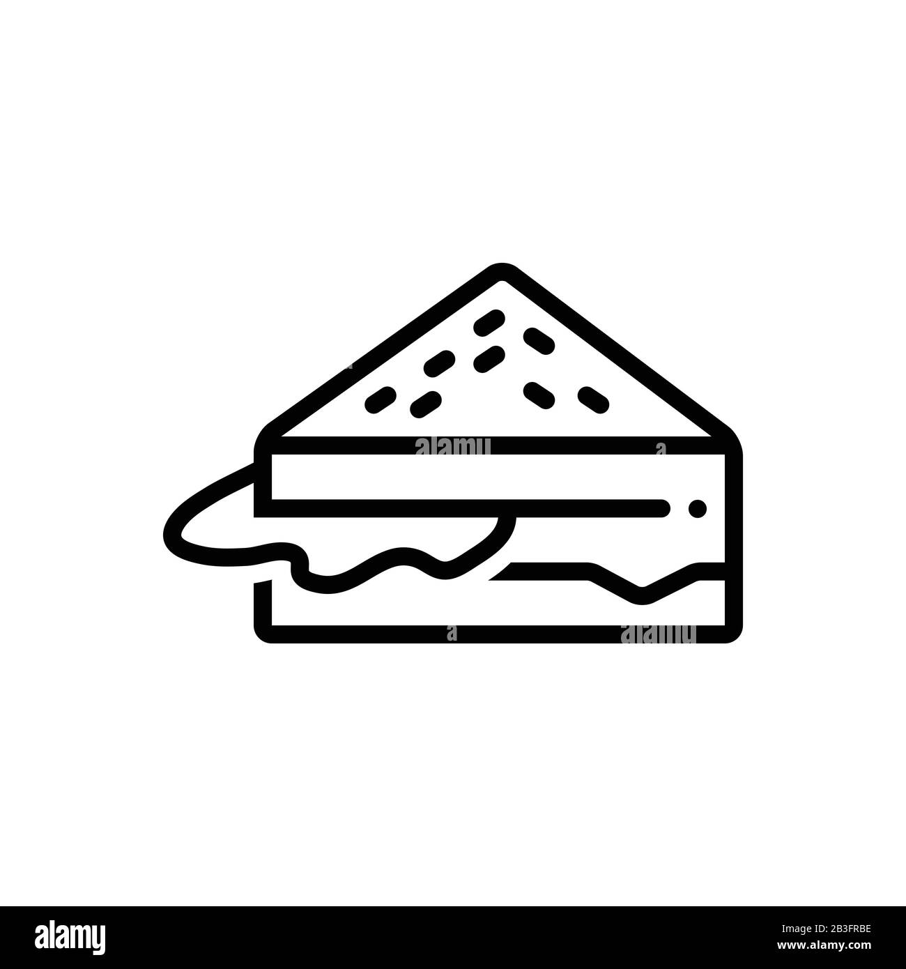 Sandwich icon Black and White Stock Photos & Images - Alamy
