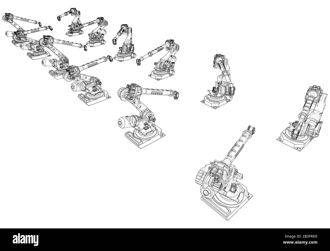 3d robot robots robotic Stock Vector Images - Alamy