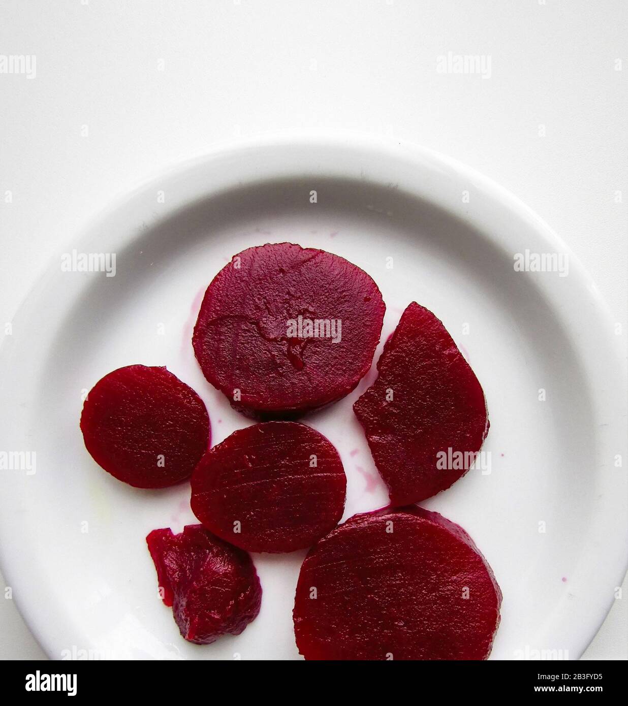 Side Dish. Fresh Sliced Beetroot Stock Photo - Alamy