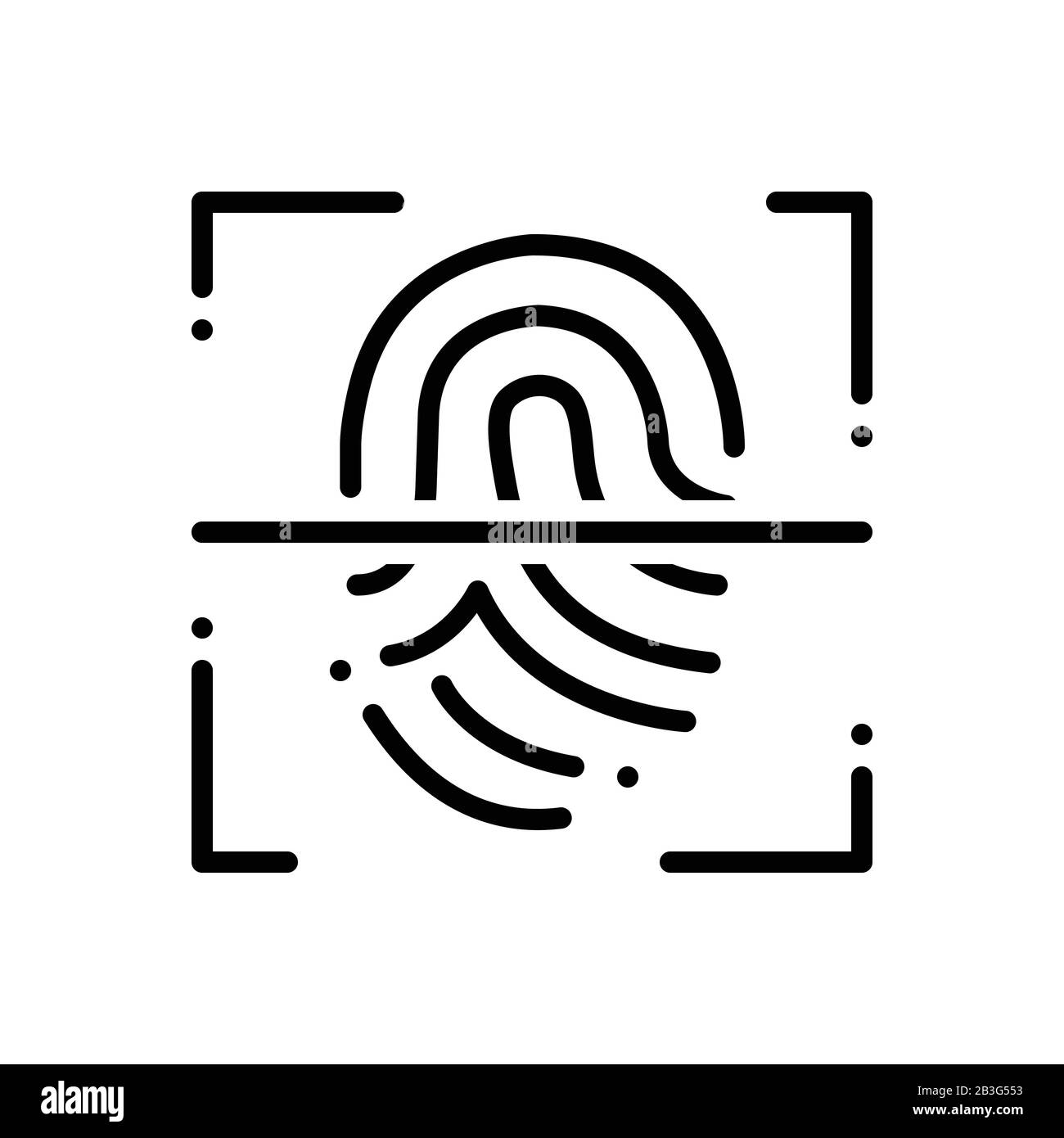 Fingerprint scanner icon Stock Vector Image & Art - Alamy