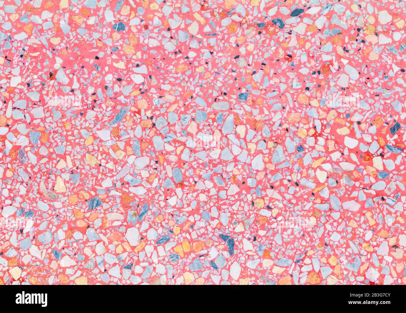 terrazzo flooring red or marble old. polished stone texture beautiful ...