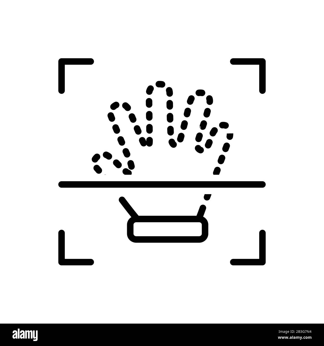 Handprint icon hi-res stock photography and images - Alamy