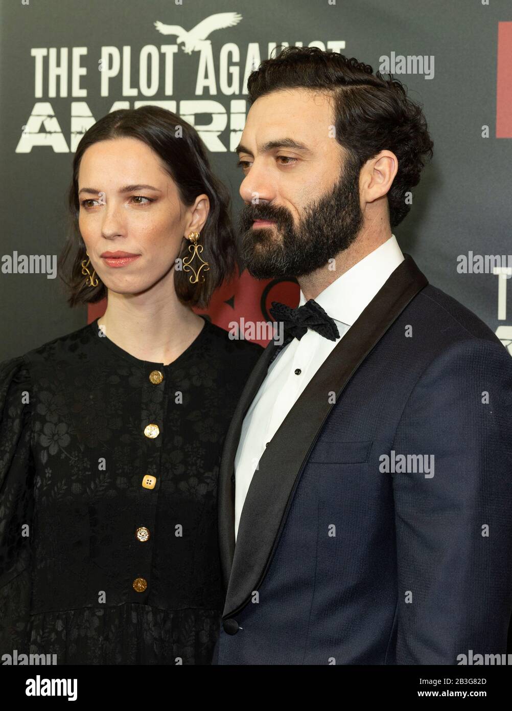 New York, NY - March 4, 2020: Rebecca Hall and Morgan Spector attend ...