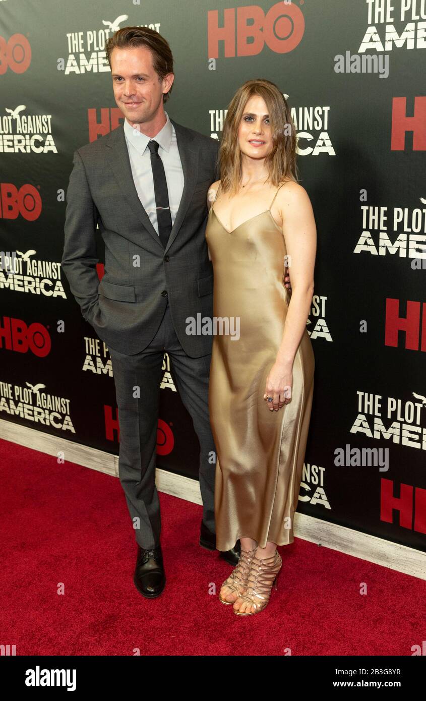 New York, NY - March 4, 2020: Ben Cole and Caroline Kaplan attend HBO's "The Plot Against ...
