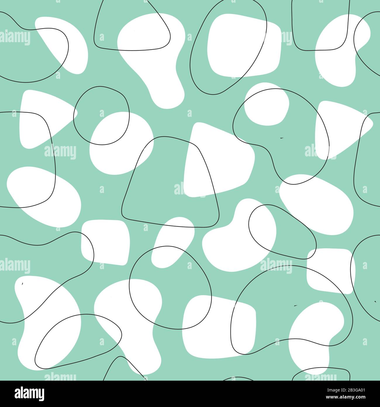 Abstract modern retro seamless background spots shapes Stock Vector ...