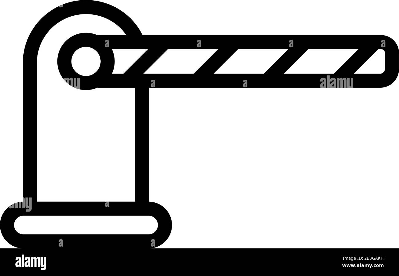 toll road icon vector. Isolated contour symbol illustration Stock ...